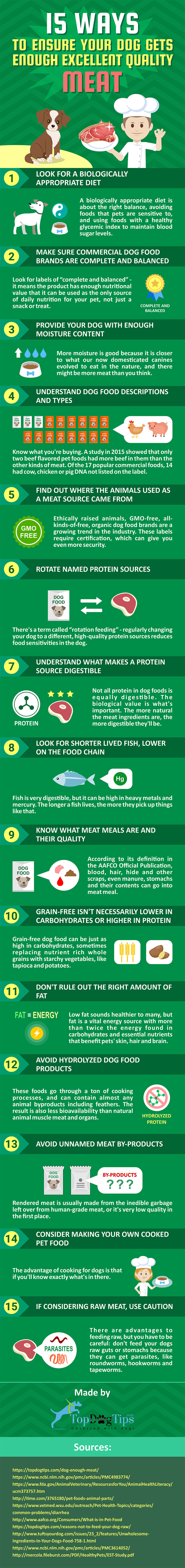 15 Ways to Ensure Your Dog Gets Only GOOD Quality Meat [Infographic]